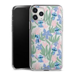 DeinDesign iPhone 11 Pro Max Handy Silikon H&uuml;lle Case transparent Handyh&uuml;lle Disney Muster Lilo & Stitch Silikon Case