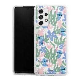 DeinDesign Galaxy A33 5G Handy Silikon H&uuml;lle Case transparent Handyh&uuml;lle Disney Lilo & Stitch Muster Silikon Case