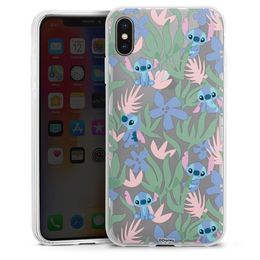 DeinDesign iPhone Xs Max Handy Silikon H&uuml;lle Case transparent Handyh&uuml;lle Disney Muster Lilo & Stitch Silikon Case