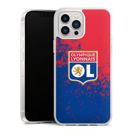 DeinDesign iPhone 13 Pro Max Handy Silikon H&uuml;lle Case transparent Handyh&uuml;lle Ol Olympique Lyonnais Official Licensed Product Silikon Case