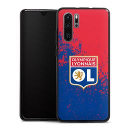 DeinDesign Huawei P30 Pro Handy Silikon H&uuml;lle Case schwarz Handyh&uuml;lle Ol Olympique Lyonnais Official Licensed Product