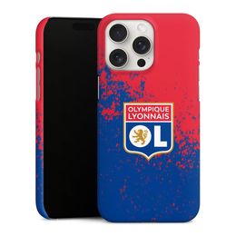 DeinDesign iPhone 15 Pro Max Handy Premium Case Smartphone Handyh&uuml;lle Schutzh&uuml;lle matt Ol Olympique Lyonnais Official Licensed Product Premium Case