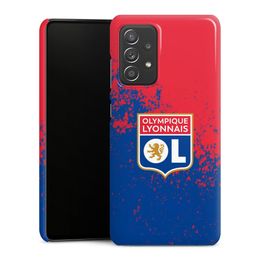 DeinDesign Galaxy A52s 5G Handy Premium Case Smartphone Handyh&uuml;lle Schutzh&uuml;lle gl&auml;nzend Ol Olympique Lyonnais Official Licensed Product Premium Case