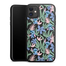 DeinDesign iPhone 11 Handy Premium Silikon H&uuml;lle Handyh&uuml;lle schwarz Case Muster Lilo & Stitch Disney Silikon Premium Case