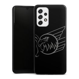 DeinDesign Galaxy A33 5G Handy Slim Case extra d&uuml;nn Silikon Handyh&uuml;lle schwarz H&uuml;lle Adler Mannheim Ice Hockey Sports Silikon Slim Case
