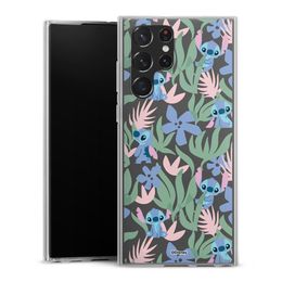 DeinDesign Galaxy S22 Ultra Handy Silikon H&uuml;lle Case transparent Handyh&uuml;lle Disney Muster Lilo & Stitch Silikon Case