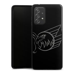 DeinDesign Galaxy A52s 5G Handy Slim Case extra d&uuml;nn Silikon Handyh&uuml;lle schwarz H&uuml;lle Adler Mannheim Ice Hockey Sports Silikon Slim Case