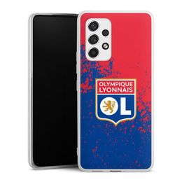 DeinDesign Galaxy A53 5G Handy Silikon H&uuml;lle Case transparent Handyh&uuml;lle Ol Official Licensed Product Olympique Lyonnais Silikon Case