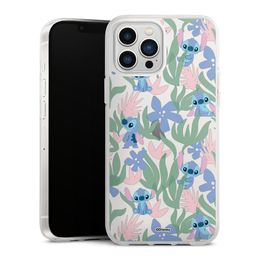DeinDesign iPhone 13 Pro Max Handy Silikon H&uuml;lle Case transparent Handyh&uuml;lle Disney Muster Lilo & Stitch Silikon Case