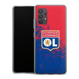 DeinDesign Galaxy A32 4G Handy Silikon H&uuml;lle Case transparent Handyh&uuml;lle Ol Olympique Lyonnais Official Licensed Product Silikon Case