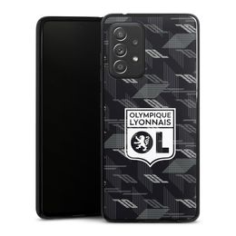DeinDesign Galaxy A52s 5G Handy Slim Case extra d&uuml;nn Silikon Handyh&uuml;lle schwarz H&uuml;lle Olympique Lyonnais Official Licensed Product Ol Silikon Slim Case