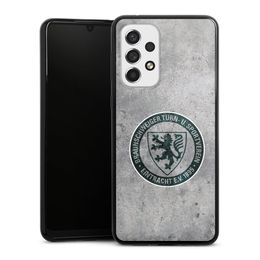 DeinDesign Galaxy A33 5G Handy Slim Case extra d&uuml;nn Silikon Handyh&uuml;lle schwarz H&uuml;lle Eintracht Braunschweig Concrete Logo Silikon Slim Case