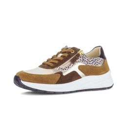 Sneaker Gabor "Sneaker low", Damen, Gr. 39, braun (multicolour), Schuhe Sneaker