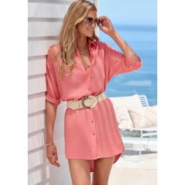 Beachtime by Lascana Damen Longbluse, koralle, Gr&ouml;&szlig;e 46