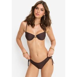LSCN BY LASCANA B&uuml;gel-Bikini-Top 'Sunny' mehrfarbig Gr. 38 Cup B. Mit Zierperlen. Mit B&uuml;gel