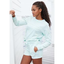 H.I.S. H.I.S Shorts gr&uuml;n Gr. 32/34 f&uuml;r Damen. Mit Logostickerei, Piping, Logoschriftzug. Bequem. Nachhaltig.
