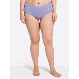 Speidel sheego Gro&szlig;e Gr&ouml;&szlig;en Slip aus supergek&auml;mmter Baumwolle, wei&szlig;-flieder-ros&eacute;, Gr&ouml;&szlig;e 44 - Damen