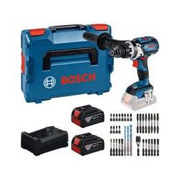 Bosch Werkzeug-Set Akku-Schlagbohrschrauber 18 Volt 110 Nm mit 2 Akkus 5,0 Ah und Bit-Set in L-BOXX Boxed