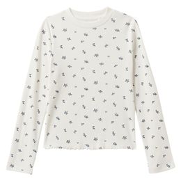Yigga M&auml;dchen Langarmshirt mit Rippstruktur
