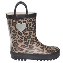 Topomini M&auml;dchen Gummistiefel mit Leo-Muster