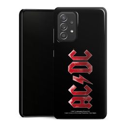 DeinDesign Galaxy A52s 5G Handy Premium Case Smartphone Handyh&uuml;lle Schutzh&uuml;lle gl&auml;nzend Acdc Logo Merchandise Premium Case