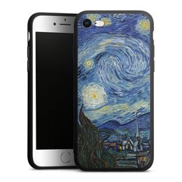 DeinDesign iPhone SE (2020) Handy Premium Silikon H&uuml;lle Handyh&uuml;lle schwarz Case Kunst The Starry Night Silikon Premium Case