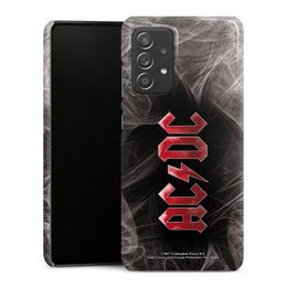 DeinDesign Galaxy A52s 5G Handy Premium Case Smartphone Handyh&uuml;lle Schutzh&uuml;lle gl&auml;nzend Logo Acdc Merchandise Premium Case