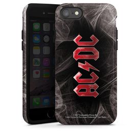 DeinDesign iPhone SE (2020) Handy Panzer Handyh&uuml;lle robuste Outdoor H&uuml;lle Schutzh&uuml;lle gl&auml;nzend Acdc Merchandise Logo Tough Case