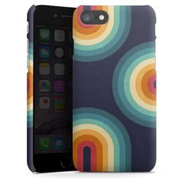 DeinDesign iPhone SE (2020) Handy Premium Case Smartphone Handyh&uuml;lle Schutzh&uuml;lle matt Colourful Rainbow Retro Premium Case