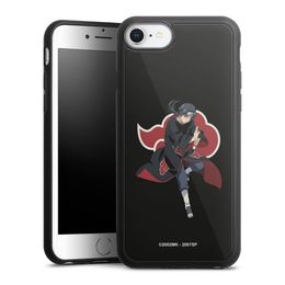 DeinDesign iPhone SE (2020) Handy Gallery Case Handyh&uuml;lle 9H Geh&auml;rtetes Glas R&uuml;ckseite H&uuml;lle Official Licensed Product Naruto Shippuden Itachi Uchiha Gallery 