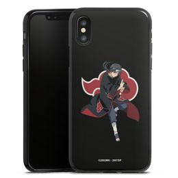 DeinDesign iPhone X Handy Silikon H&uuml;lle Case schwarz Handyh&uuml;lle Official Licensed Product Naruto Shippuden Itachi Uchiha