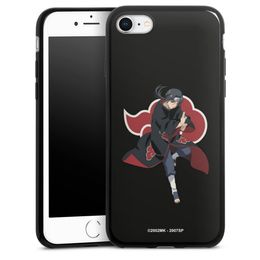 DeinDesign iPhone SE (2020) Handy Slim Case extra d&uuml;nn Silikon Handyh&uuml;lle schwarz H&uuml;lle Naruto Shippuden Itachi Uchiha Official Licensed Product Silikon Slim 