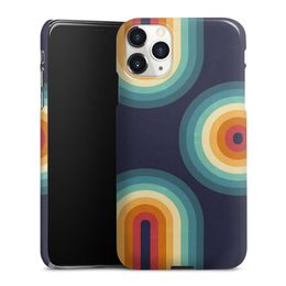 DeinDesign iPhone 11 Pro Max Handy Premium Case Smartphone Handyh&uuml;lle Schutzh&uuml;lle gl&auml;nzend Colourful Rainbow Retro Premium Case