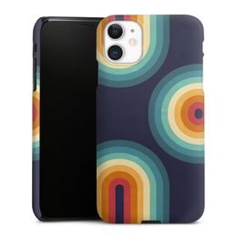 DeinDesign iPhone 11 Handy Premium Case Smartphone Handyh&uuml;lle Schutzh&uuml;lle matt Colourful Rainbow Retro Premium Case