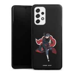DeinDesign Galaxy A33 5G Handy Slim Case extra d&uuml;nn Silikon Handyh&uuml;lle schwarz H&uuml;lle Official Licensed Product Naruto Shippuden Itachi Uchiha Silikon Slim Case
