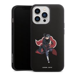 DeinDesign iPhone 13 Pro Handy Premium Silikon H&uuml;lle Handyh&uuml;lle schwarz Case Official Licensed Product Naruto Shippuden Itachi Uchiha Silikon Premium Case