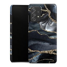 DeinDesign Galaxy A52s 5G Handy Premium Case Smartphone Handyh&uuml;lle Schutzh&uuml;lle gl&auml;nzend Marble Glitzer Trends Premium Case