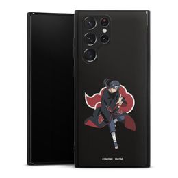 DeinDesign Galaxy S22 Ultra Handy Silikon H&uuml;lle Case schwarz Handyh&uuml;lle Official Licensed Product Naruto Shippuden Itachi Uchiha