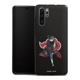 DeinDesign Huawei P30 Pro Handy Silikon H&uuml;lle Case schwarz Handyh&uuml;lle Official Licensed Product Naruto Shippuden Itachi Uchiha
