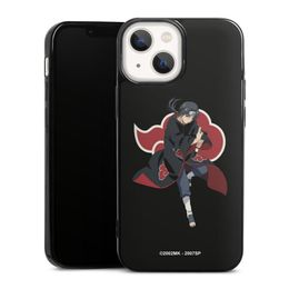 DeinDesign iPhone 13 Mini Handy Slim Case extra d&uuml;nn Silikon Handyh&uuml;lle schwarz H&uuml;lle Official Licensed Product Naruto Shippuden Itachi Uchiha Silikon Slim Case