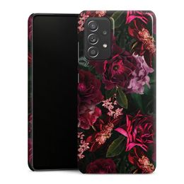 DeinDesign Galaxy A52s 5G Handy Premium Case Smartphone Handyh&uuml;lle Schutzh&uuml;lle gl&auml;nzend Blossom Flowers Rose Premium Case