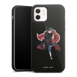 DeinDesign iPhone 12 Handy Gallery Case Handyh&uuml;lle 9H Geh&auml;rtetes Glas R&uuml;ckseite H&uuml;lle Official Licensed Product Naruto Shippuden Itachi Uchiha Gallery Case