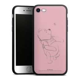 DeinDesign iPhone SE (2020) Handy Premium Silikon H&uuml;lle Handyh&uuml;lle schwarz Case Disney Winnie The Pooh Bee Silikon Premium Case