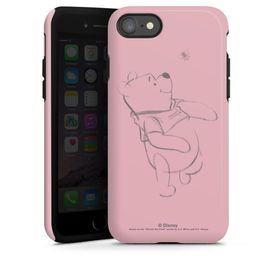DeinDesign iPhone SE (2020) Handy Panzer Handyh&uuml;lle robuste Outdoor H&uuml;lle Schutzh&uuml;lle gl&auml;nzend Disney Winnie The Pooh Bee Tough Case