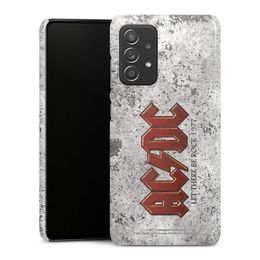 DeinDesign Galaxy A52s 5G Handy Premium Case Smartphone Handyh&uuml;lle Schutzh&uuml;lle gl&auml;nzend Logo Acdc Merchandise Premium Case