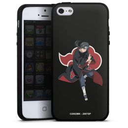DeinDesign iPhone SE (2016-2019) Handy Silikon H&uuml;lle Case schwarz Handyh&uuml;lle Official Licensed Product Naruto Shippuden Itachi Uchiha