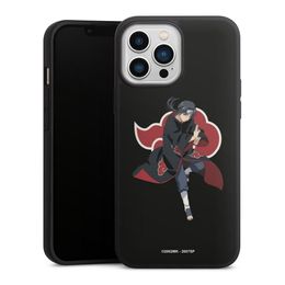 DeinDesign iPhone 13 Pro Max Handy Premium Silikon H&uuml;lle Handyh&uuml;lle schwarz Case Official Licensed Product Naruto Shippuden Itachi Uchiha Silikon Premium Case