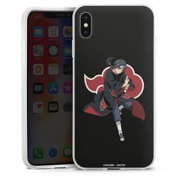 DeinDesign iPhone Xs Max Handy Silikon H&uuml;lle Case transparent Handyh&uuml;lle Official Licensed Product Naruto Shippuden Itachi Uchiha Silikon Case