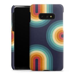 DeinDesign Galaxy S10e Handy Premium Case Smartphone Handyh&uuml;lle Schutzh&uuml;lle matt Retro Colourful Rainbow Premium Case