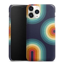 DeinDesign iPhone 11 Pro Handy Premium Case Smartphone Handyh&uuml;lle Schutzh&uuml;lle gl&auml;nzend Colourful Rainbow Retro Premium Case